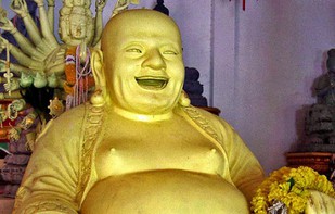 Largest collection Happy Buddha statues, Budai and Pu-Tai statues.
