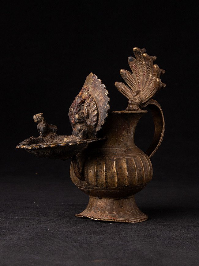 Antique Nepali Oil Lamp - Sukunda from Nepal