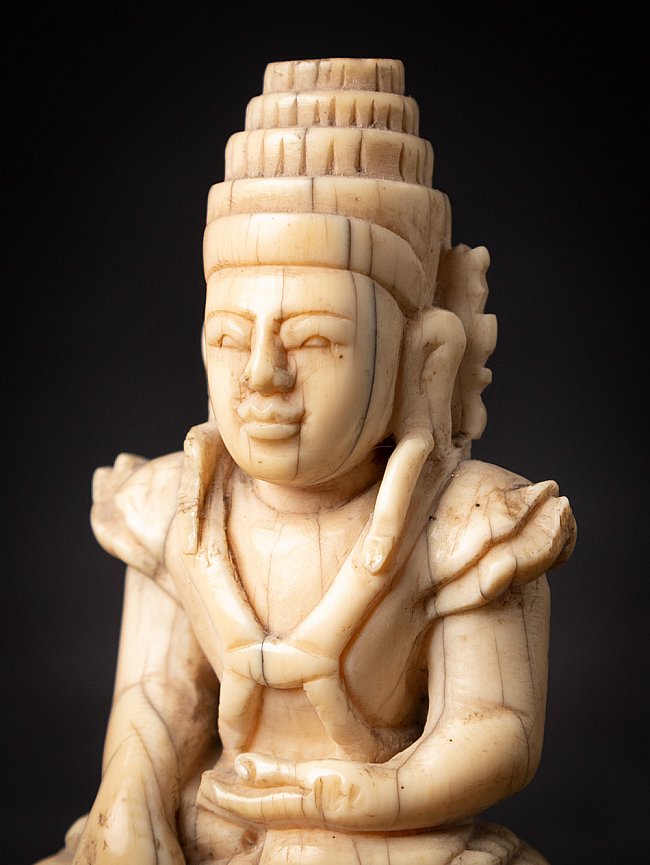 Antique Burmese ivory Buddha statue from Burma (Myanmar)