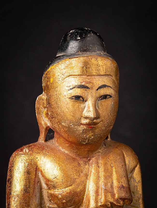 Antique limestone Buddha statue from Burma (Myanmar)