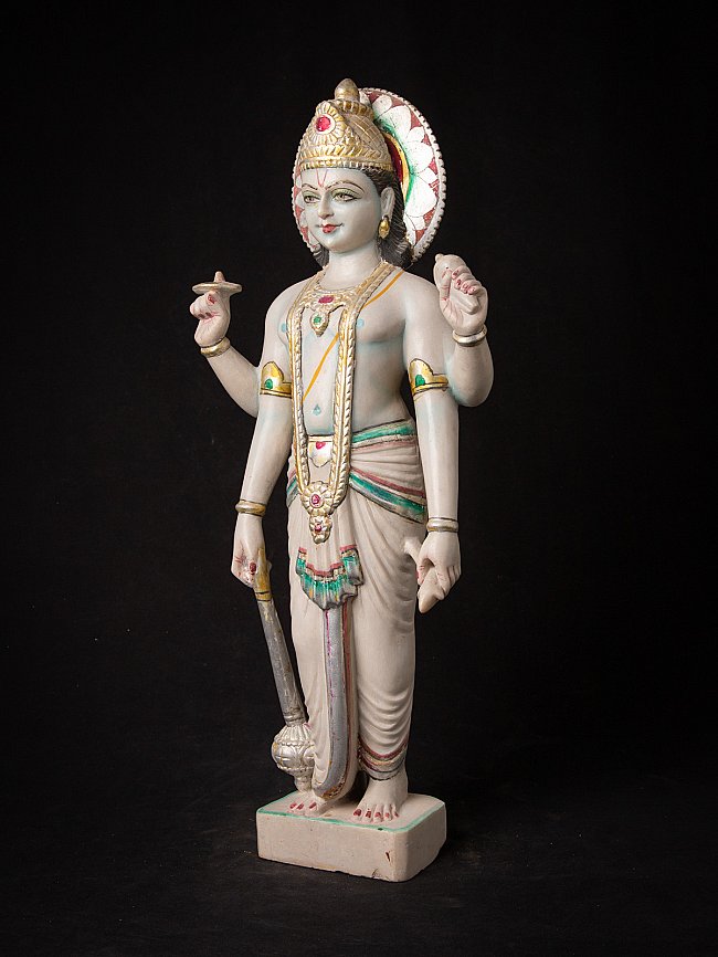 Old marble Vishnu statue from India