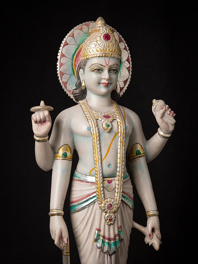 Old marble Vishnu statue from India