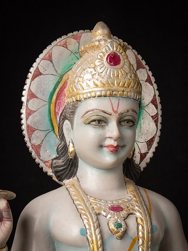 Old marble Vishnu statue from India