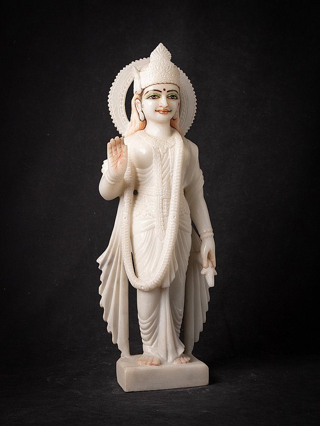 Old Indian marble Radha statue from India
