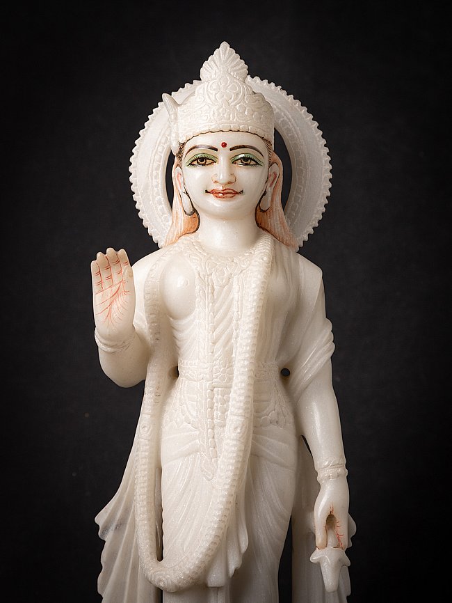 Old Indian marble Radha statue from India
