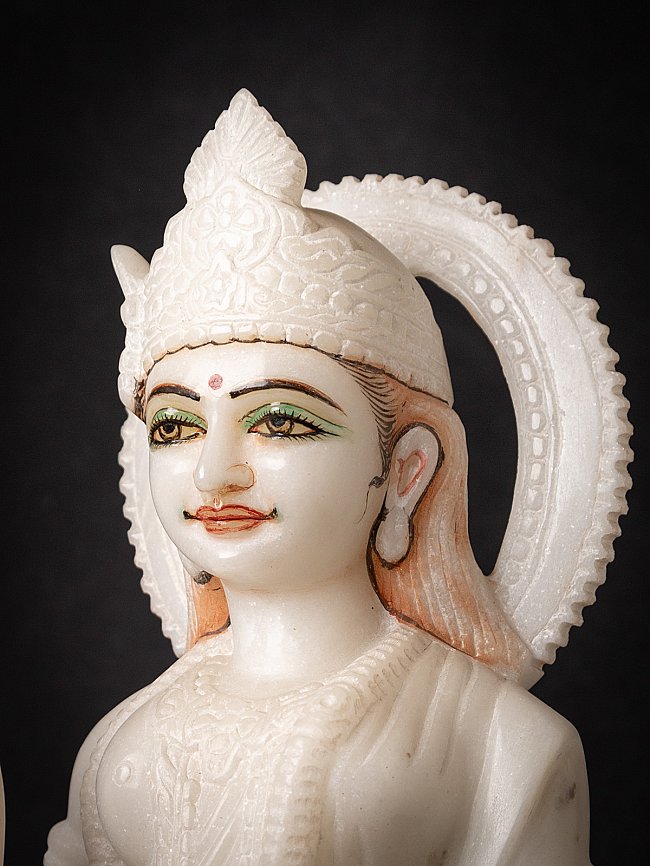 Old Indian marble Radha statue from India