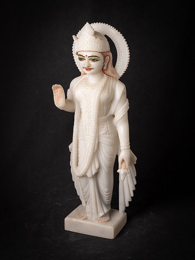 Old Indian marble Radha statue from India