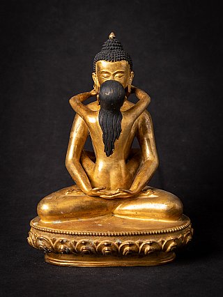 Old bronze Nepali Samantabhadra statue from Nepal