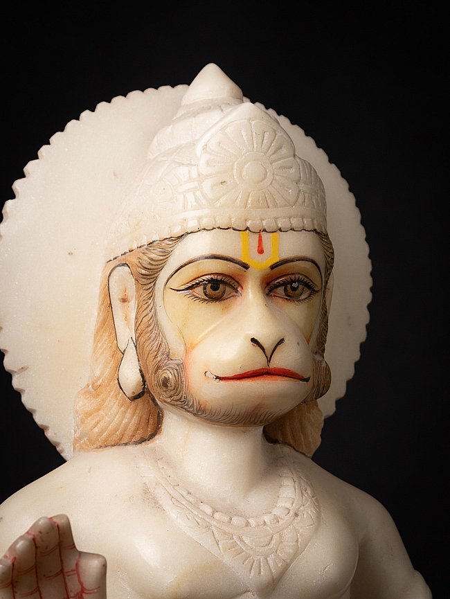 Old Indian marble Hanuman statue from India