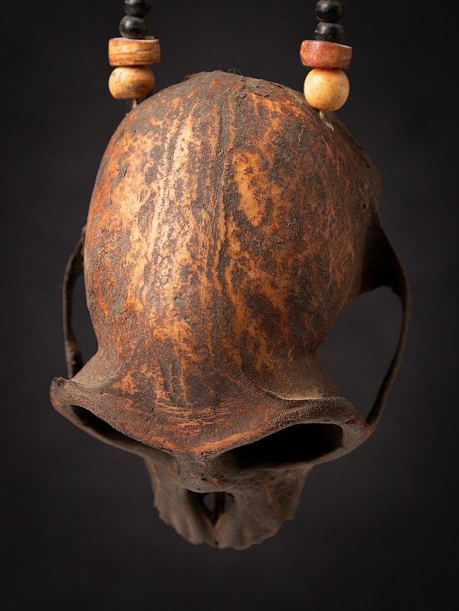 Old Naga necklace with monkey-skull from Burma (Myanmar)