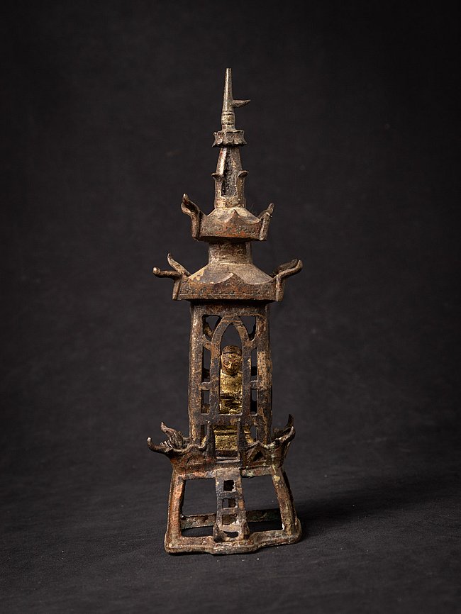 Antique bronze Burmese Shan shrine from Burma