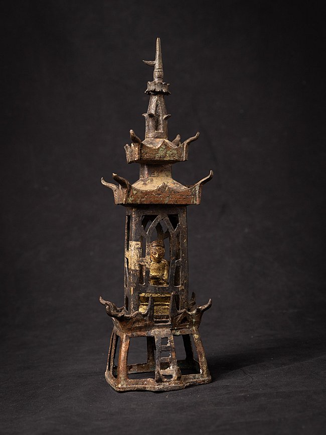 Antique bronze Burmese Shan shrine from Burma