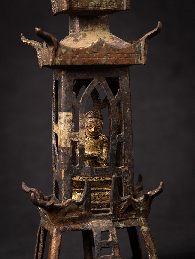 Antique bronze Burmese Shan shrine from Burma
