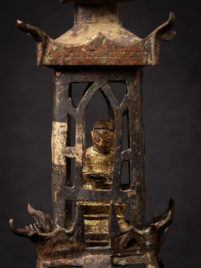 Antique bronze Burmese Shan shrine from Burma