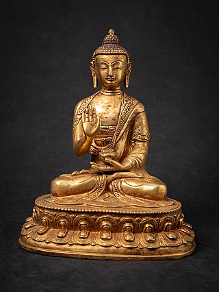Old bronze Nepali Buddha statue from Nepal