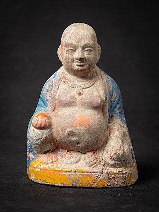 Antieke aardewerk lachende Boeddha uit India