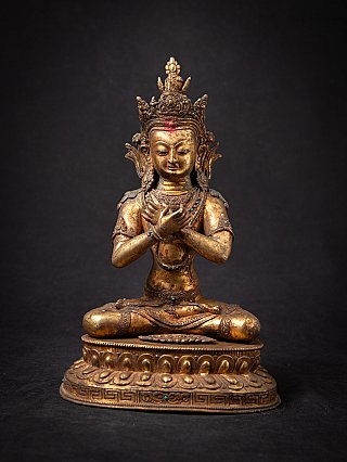 Antique bronze Nepali Buddha statue from Nepal