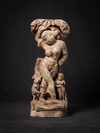 Special early sandstone Apsara figure from India