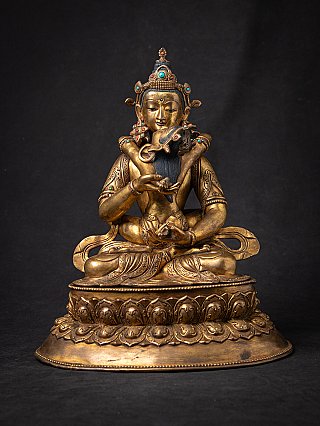 Old bronze Nepali Vajrasattva-shakti statue from Nepal