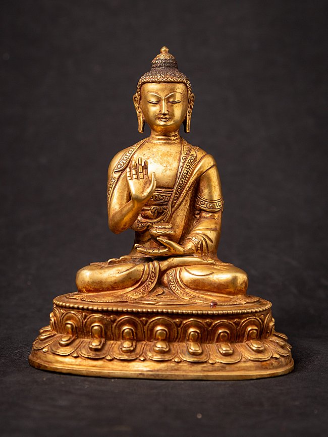 Old bronze Nepali Buddha statue from Nepal