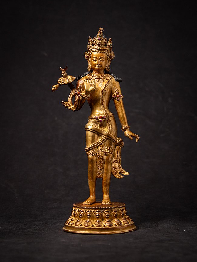 Old bronze Nepali Lokeshwor statue from Nepal