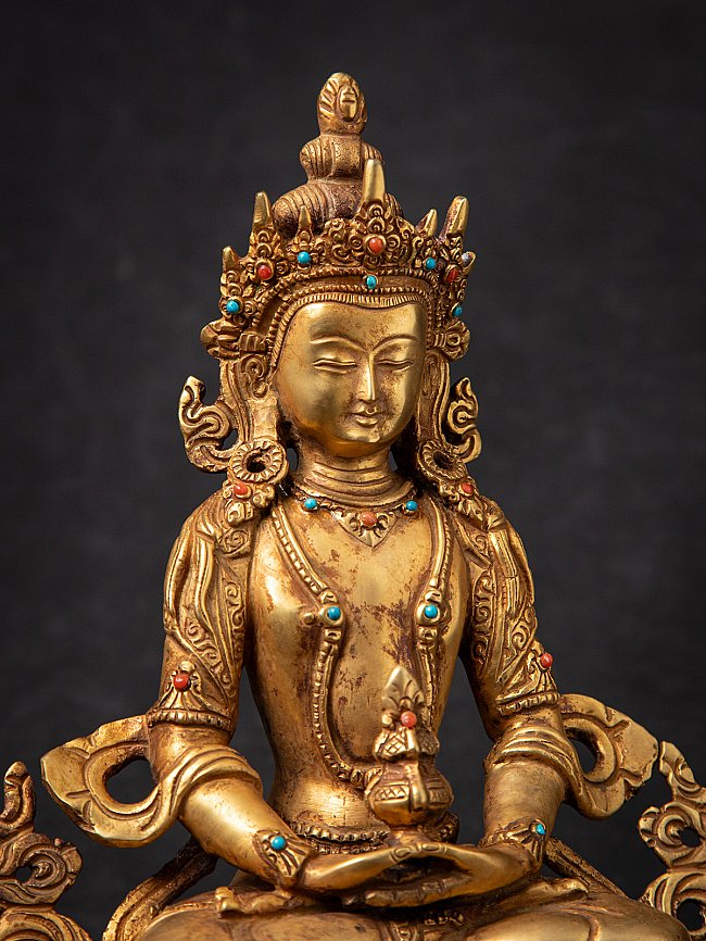 Old bronze Nepali Aparmita Buddha statue from Nepal