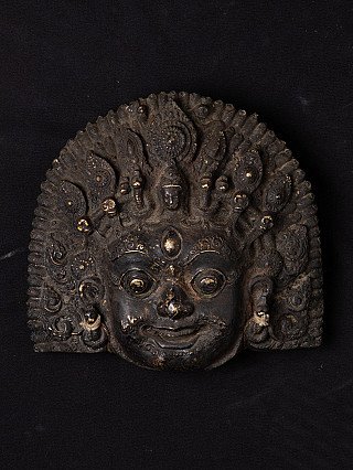 Antique bronze Vairab mask from Nepal
