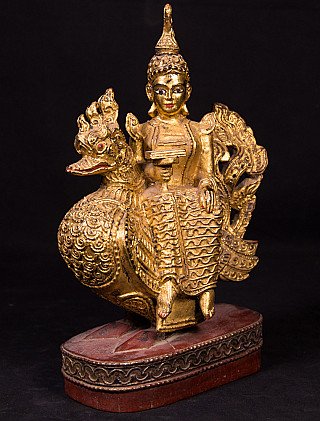 Antique wooden Hintha bird from Burma