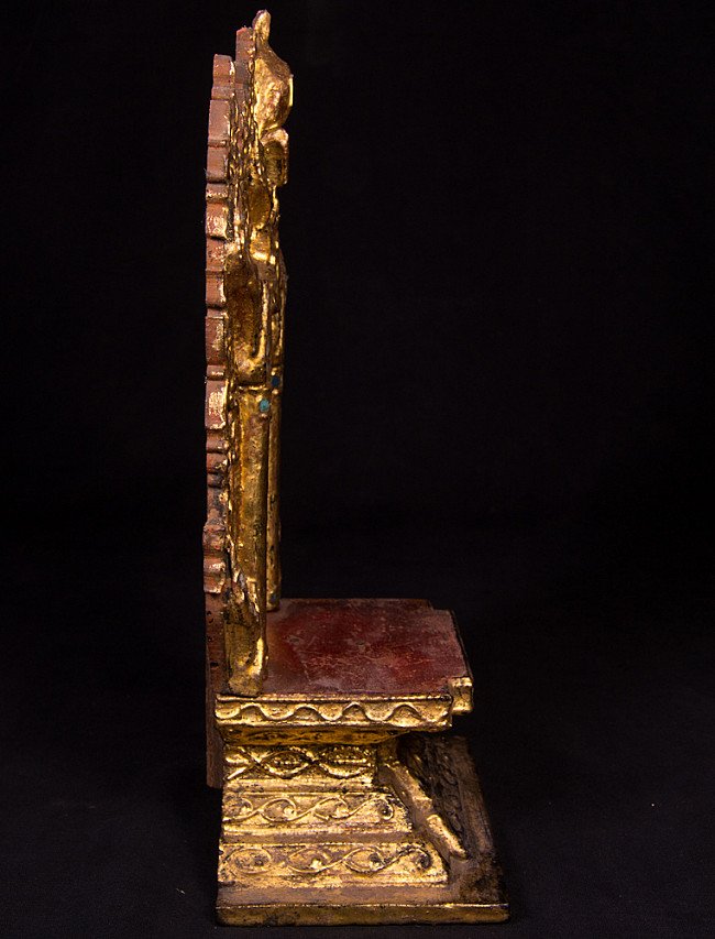 Antique Burmese Buddha throne from Burma (Myanmar)