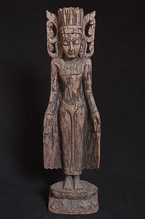 Alter Kronen Buddha aus Birma