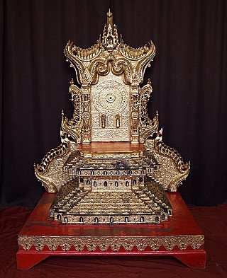 Antique Burmese throne from Burma (Myanmar)