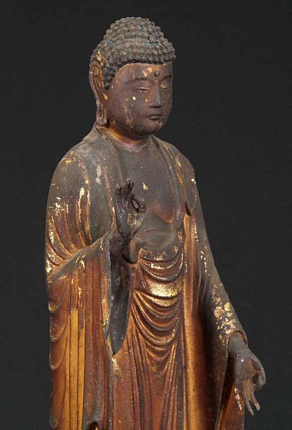 Antique Japanese Shrine with Amida Buddha from Japan