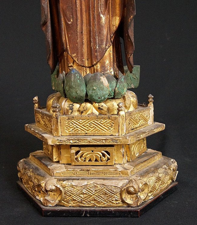 Antique Japanese Shrine with Amida Buddha from Japan