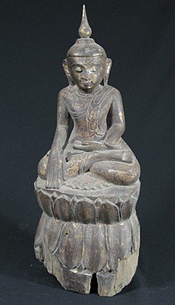 Alter sitzender Buddha aus Birma (Myanmar)