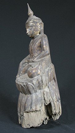 Alter sitzender Buddha aus Birma (Myanmar)